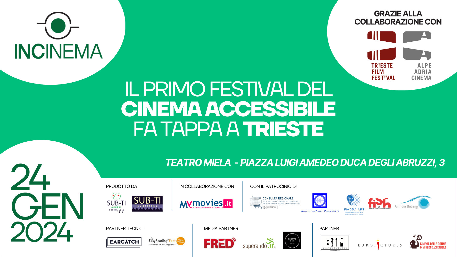 24 gennaio – INCinema a Trieste – IncinemaFestival