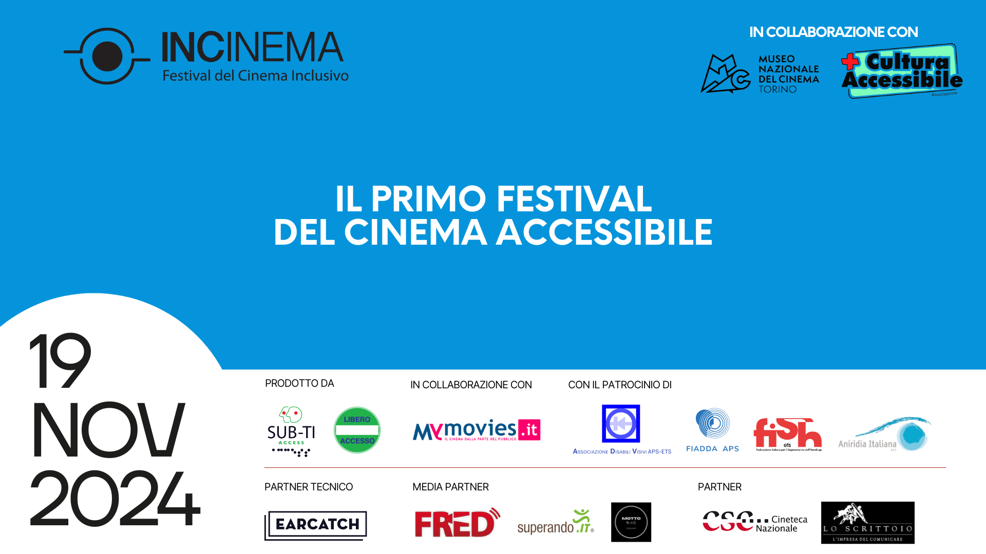 19 novembre 2024 – INCinema a Torino – IncinemaFestival